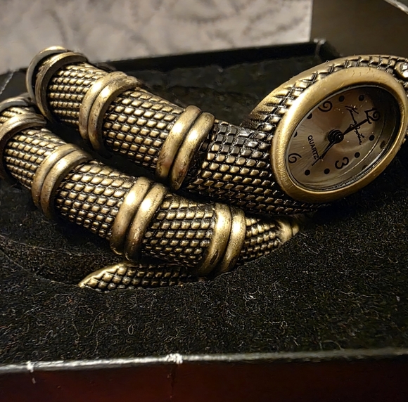 Kenneth Jay Lane | Accessories | Kenneth Kay Lane Snake Bracelet Watch ...